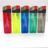 China Custom Disposable Gas Lighter 82.2x24.9x11.8mm OEM Logo Print Carton 43x26x27cm for sale