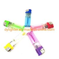 China DY-588 Cigarette Baida Lighter 82.2x24.9x11.8mm OEM Disposable Refillable Flint Lighter for sale