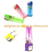 China DY-588 Cigarette Baida Lighter 82.2x24.9x11.8mm OEM Disposable Refillable Flint Lighter for sale