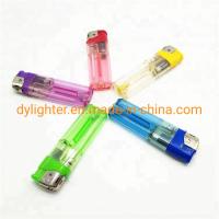China DY-588 Cigarette Baida Lighter 82.2x24.9x11.8mm OEM Disposable Refillable Flint Lighter for sale