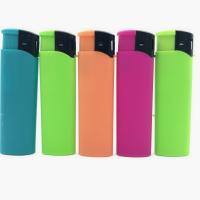 China Custom Plastic Gas Cigarette Lighter 82x24.2x12.3mm ISO9994 Slim Pocket Lighter for sale