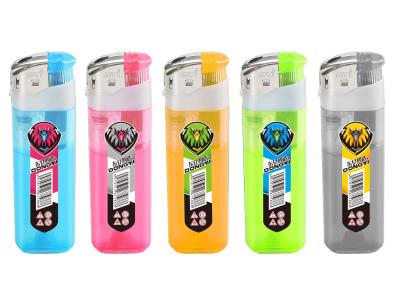 China Custom Logo Refillable Electric Lighter Flameless Smoking Kitchen 81.7x24x11.4mm for sale