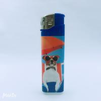 China Custom Logo Refillable Electric Lighter Flameless Smoking Kitchen 81.7x24x11.4mm for sale