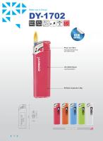 China Hunan Dongyi DY-1702 Electric Gas Lighter ISO9994 81x24.8x9mm Custom Logo for sale