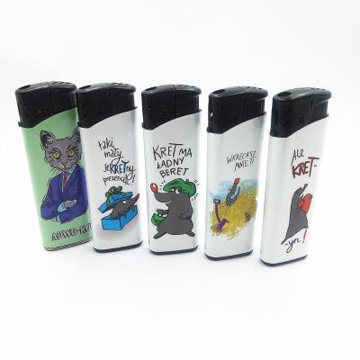 China EUR Standard Classic Electric Gas Lighter DY-026 81.1mm Custom Disposable for sale