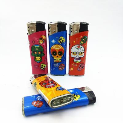 China EUR Standard Electric Gas Lighter DY 026 Refillable 81.1x24.5x11.5mm ISO9994 for sale