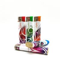 China Electronic Refillable Plastic Aluminum Valve Lighter 80mm DY-062 for India Market for sale