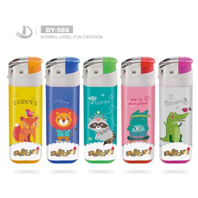 China Dongyi EUR Standard Plastic Electric Cigarette Lighter 8.2cm Child Resistant for sale