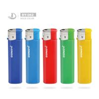 China Disposable Turbo Flame Electronic Gas Lighter 8.1x2.03x1.16cm Model DY-062 for sale