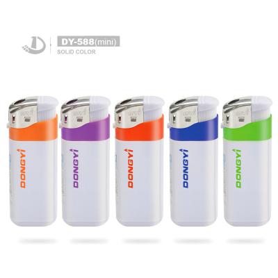 China Disposable Electronic Gas Lighter DY-588mini 8.2x2.49x1.18cm Portable Easy Carry for sale