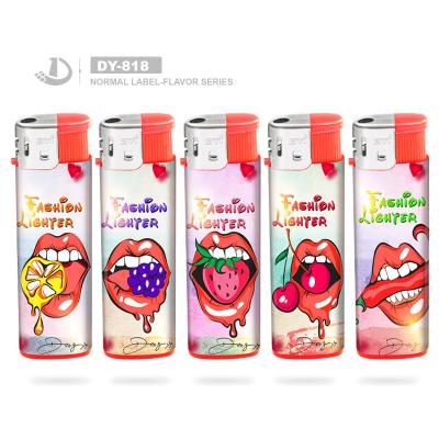 China Cream Color Electric Candle Lighter DY-818 Custom Logo 6.32x2.29x1.1cm for sale