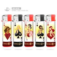 China Cream Color Electric Candle Lighter DY-818 Custom Logo 6.32x2.29x1.1cm for sale