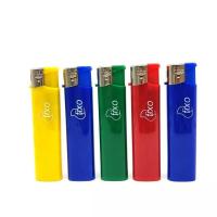 China Slim Jet Flame Lighter 80mm Refillable Disposable Leather Cigarette Lighter 18kgs N.W for sale