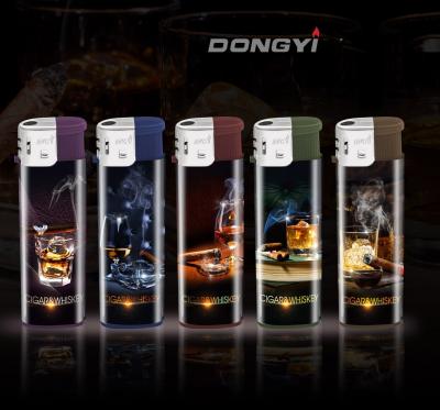 China POM Material Kitchen Gas Electronic Plastic Lighter for High Printing Efficiency for sale