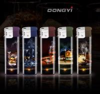 China Custom Logo Gas Lighter 80x23.7x11.18mm for Kitchen Candle Spirit Torch for sale
