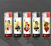 China Custom Logo Gas Lighter 80x23.7x11.18mm for Kitchen Candle Spirit Torch for sale
