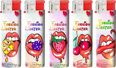 China Customized Kitchen Plastic Cigarettes Lighter with Transparent Design and Affordable for sale