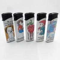 China Dongyi Custom Logo Electric Lighter 8.1x2.58x1.14cm ABS AS Cigarette Lighter for sale