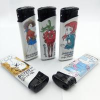 China Dongyi Custom Logo Electric Lighter 8.1x2.58x1.14cm ABS AS Cigarette Lighter for sale