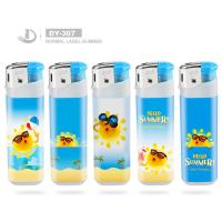 China Customization Plastic Label Cigarette Electric Lighter with Beautiful Colorful Design for sale