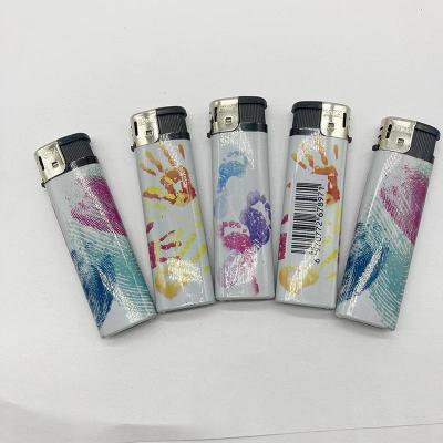 China Dongyi Custom Pattern Butane Torch Cigarette Electric Lighter Samples US 0.01/Piece for sale