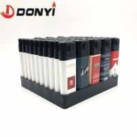 China Custom Electric Disposable Lighter 8.17x2.4x1.14cm Wrapped Sticker for Souvenir Gift for sale