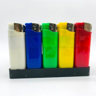China 82.2*24.9*11.8mm Plastic Lighter with Adjustable Flame and Rechargeable Function for sale