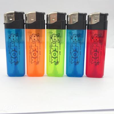 China Refillable Slim Body Butane Gas Lighter 82.2mm Electric Kitchen Lighter DY-588 for sale