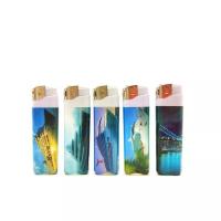 China Classic Refillable Electronic Gas Lighter 82.2mm AS ABS for Kitchen Use for sale