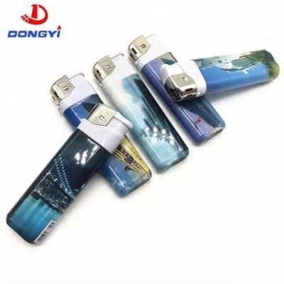 China Disposable Refillable Piezo Lighter 82mm BBQ Lighter ISO9994 Certified for sale