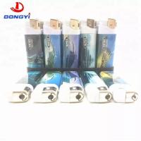 China Plastic Rechargeable Butane Gas Electric Lighter 82.2mm with PVC Shrink Logo Customization for sale