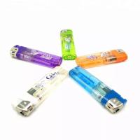 China Refillable Butane Gas Electric Lighter PVC Shrink Design 17kgs N.W for Cigarette and Candle for sale