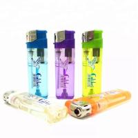 China Refillable Butane Gas Electric Lighter PVC Shrink Design 17kgs N.W for Cigarette and Candle for sale