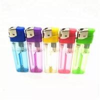 China Custom Logo Disposable Plastic Lighter 82.2x24.9x11.8mm for Cigarette Use for sale