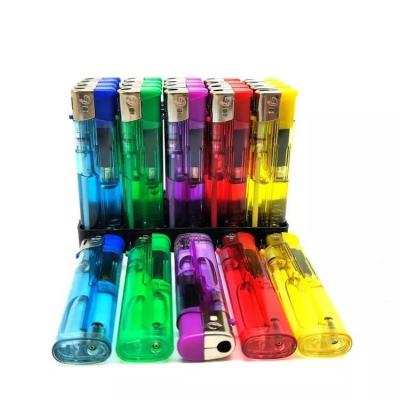 China Disposable Gas Lighter 80x23.7x11.18mm Refillable Butane Flame with Cool Electronic Design for sale