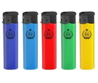 China Disposable Refillable Electric Lighter 80x23.7x11.18mm Nickel Black Gold Windproof for sale