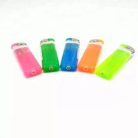 China Disposable Plastic Electronic Gas Lighter 80mm Baida Akmak OEM Custom for sale