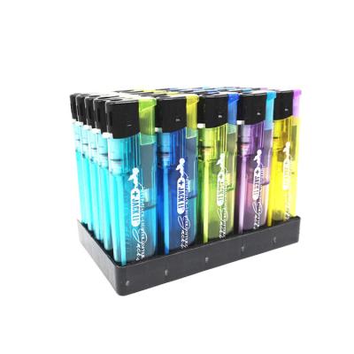 China Practical and Affordable Transparent Electronic Cigarette Lighter Transparent Design for sale