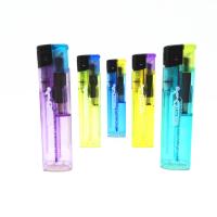 China Practical and Affordable Transparent Electronic Cigarette Lighter Transparent Design for sale