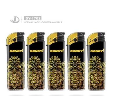 China Customized Golden Mandala Fashion Cigarette Electronic Lighter 8.1x2.48x0.9cm ABS for sale