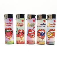 China Electronic Disposable Gas Lighter With Five Colors Refillable for sale