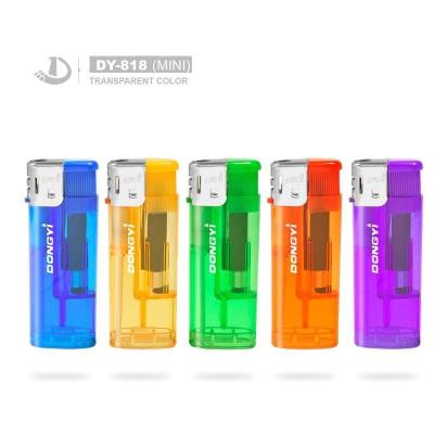 China Electric Lighter 6.32x2.29x1.1cm Transparent Color Cute Design OEM Custom Logo for sale
