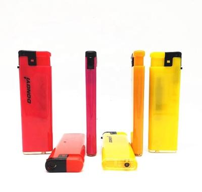China ISO Certified Disposable Gas Lighter Model DY-F015 ABS Plastic 7.8x2.6x1.3cm Electronic Torch for sale