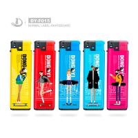 China Dongyi DY-F015 Windproof Electronic Lighter ABS AS 7.8x2.6x1.3cm Custom Logo for sale
