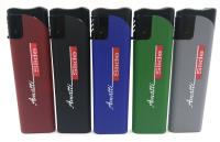 China Refillable Kerosene Lighter with LED Light 80mm ABS Cigarette Lighter Smoking Accessories for sale