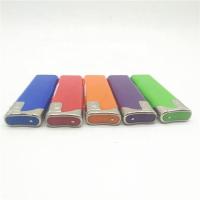China Wholesale Novelty Electronic Flip Plastic Piezo Lighter 8.01x2.43x0.96cm Custom Logo for sale