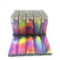 China Wholesale Novelty Electronic Flip Plastic Piezo Lighter 8.01x2.43x0.96cm Custom Logo for sale