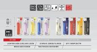 China DY-039 LED Lamp Electric Piezo Lighter 8.0x2.54x1.25cm ABS AS Custom Colors OEM for sale