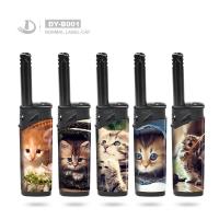 China Refillable Butane Gas BBQ Lighter 12cm ABS Shell Electronic Igniter for Kitchen Fireplace for sale