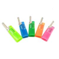 China Refillable Steel Tube Electric Kitchen Lighter 12cm ABS Shell BBQ Lighter ISO 22702 for sale
